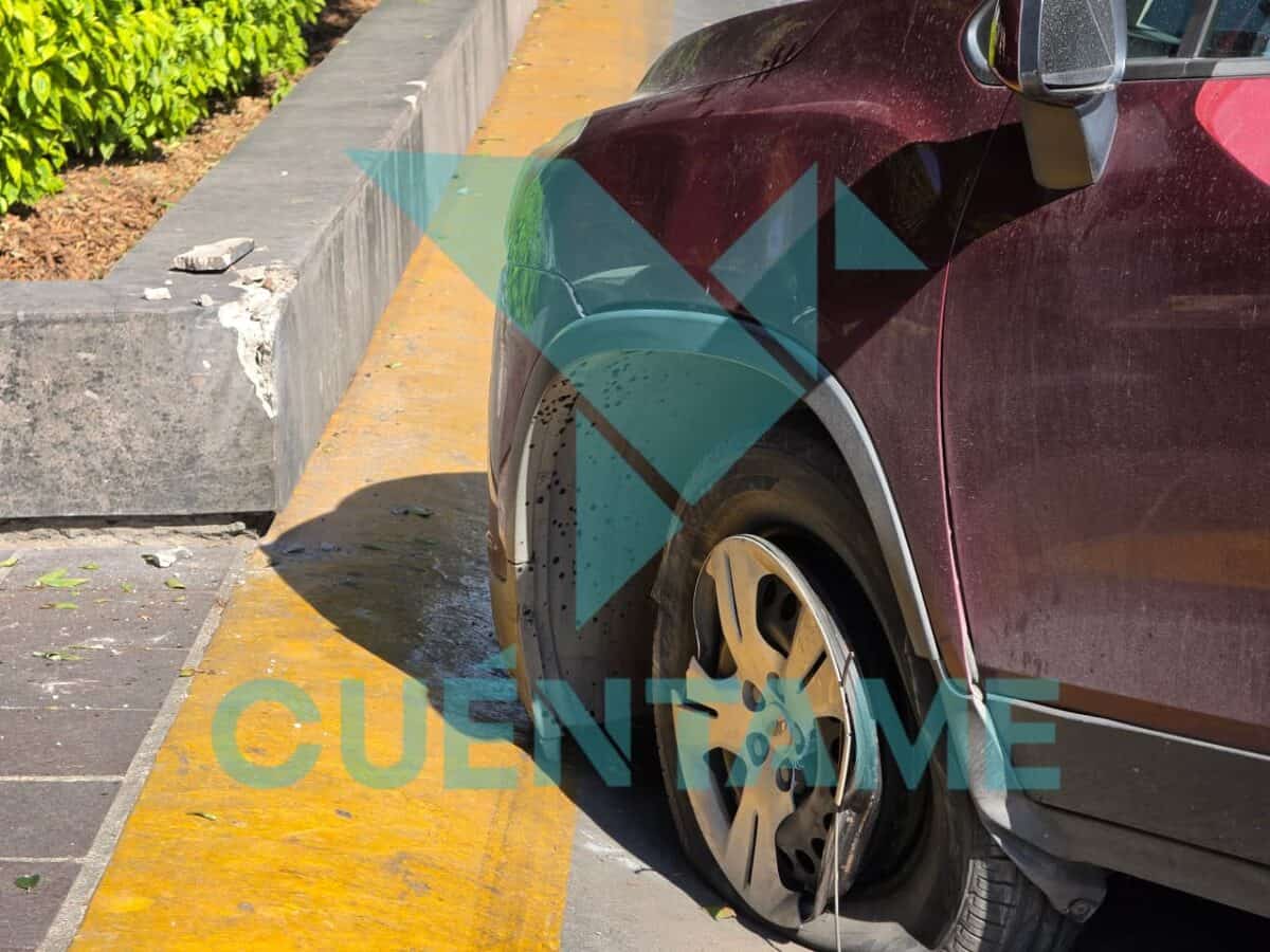 Choque contra jardinera en la Calzada deja a menor lesionada; conductor ...